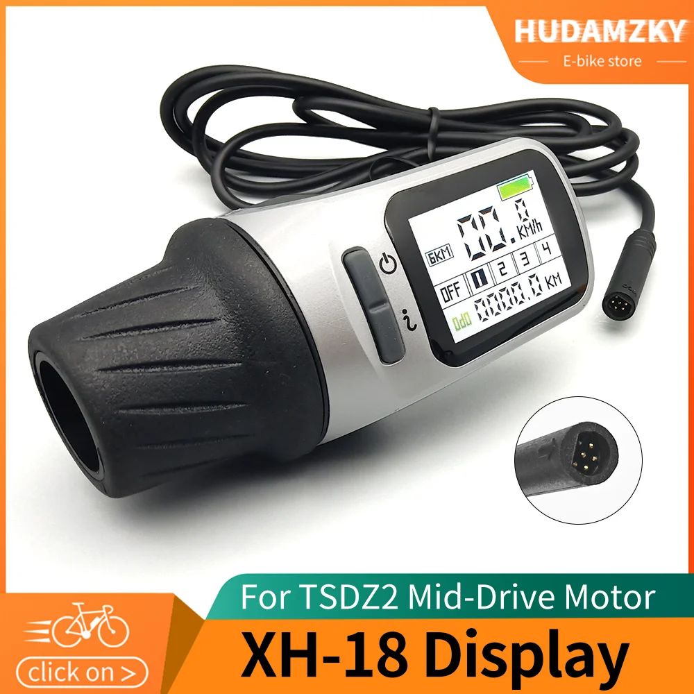 Ebike Dsiplay TSDZ2 TSDZ2B XH18-LCD 6pin LCD Display for TONGSHENG Mid Drive Motor Electric E ...