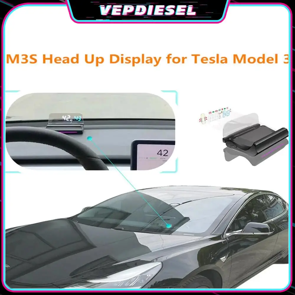 12V-HUD-Head-up-Display-Screen-OBD2-GPS-Windscreen-Speedometer ...