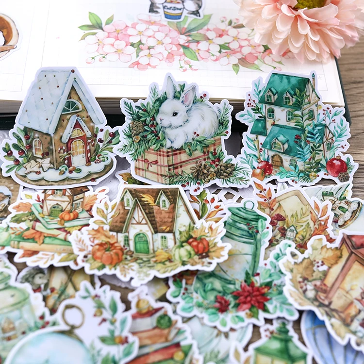 20pcs Warm Winter Stickers Crafts And Scrapbooking Stickers Book ...