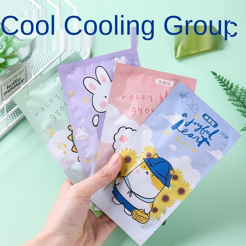 Summer Cooling Artifact Heat Dissipation Cool Ice Stickers Cartoon ...