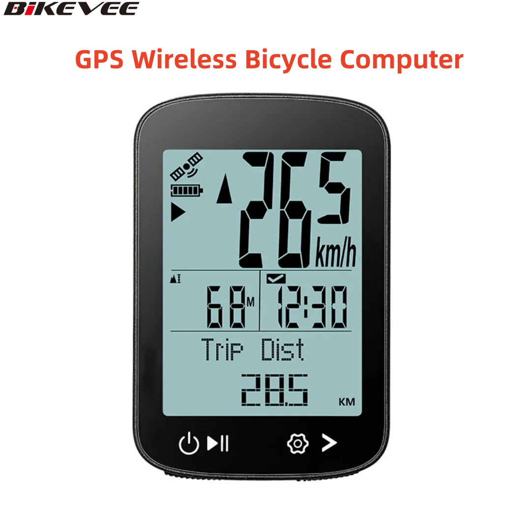 9 Languages GPS Wireless Bike Computer Waterproof Bicycle Speedometer ...