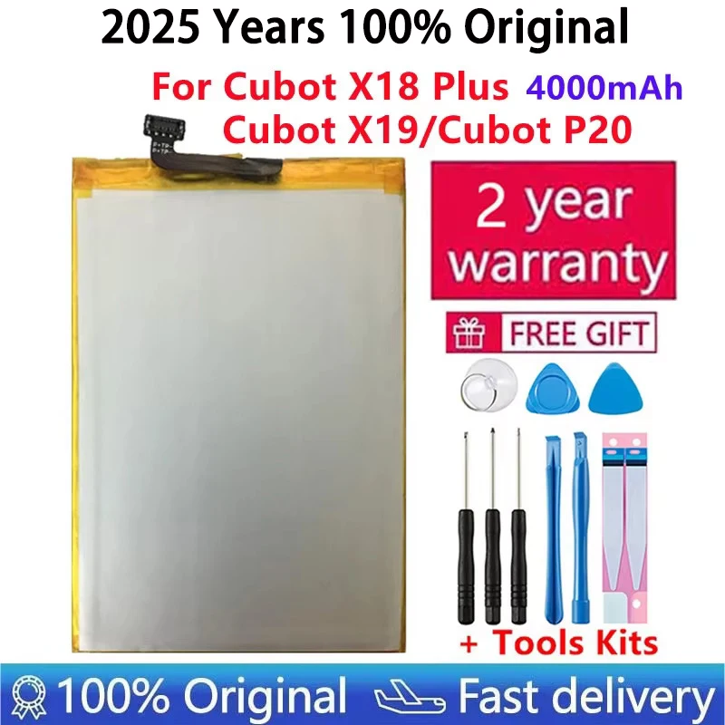 Original For Cubot X18 Plus Battery 4000mAh High Capacity Replacement ...