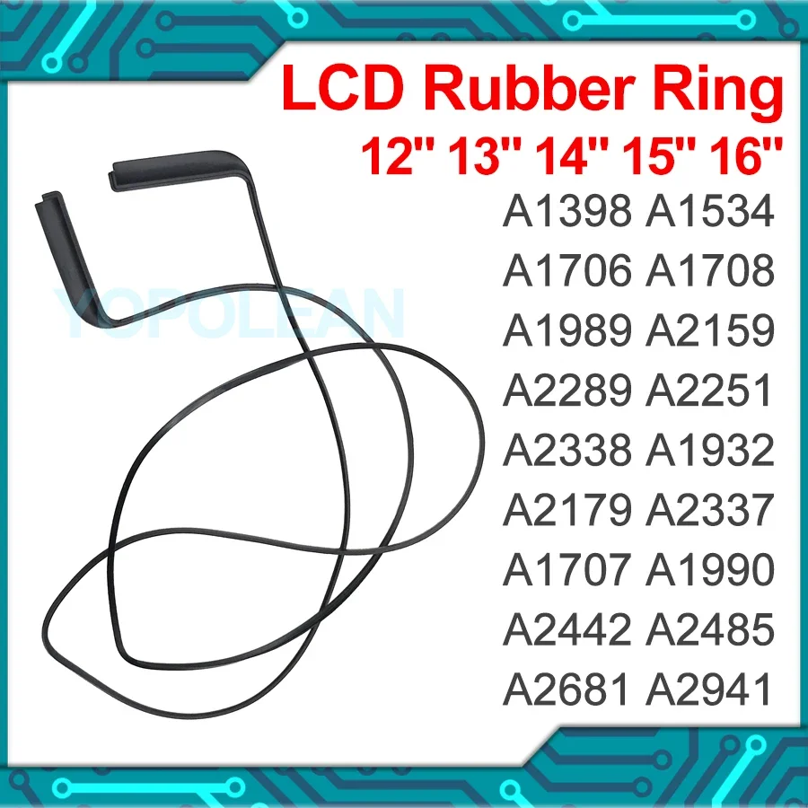LCD Screen Display Rubber Middle Frame Bezel Ring For Macbook Pro Air ...