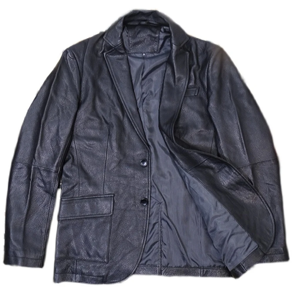 American-Imported-Goatskin-Leather-Mens-Jacket-Oversized-5XL-Original ...