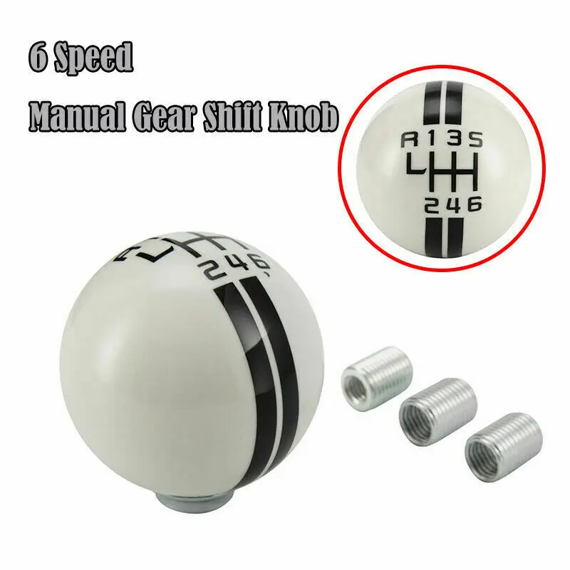 6-Speed-Manual-Car-Auto-Gear-Shift-Knob-Stick-Shifter-Lever-Gearstick ...