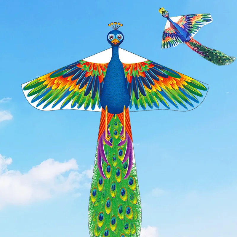 New Peacock Kite Kids Fun Outdoor Sports Peacock Kite Toy Easy To Fly ...