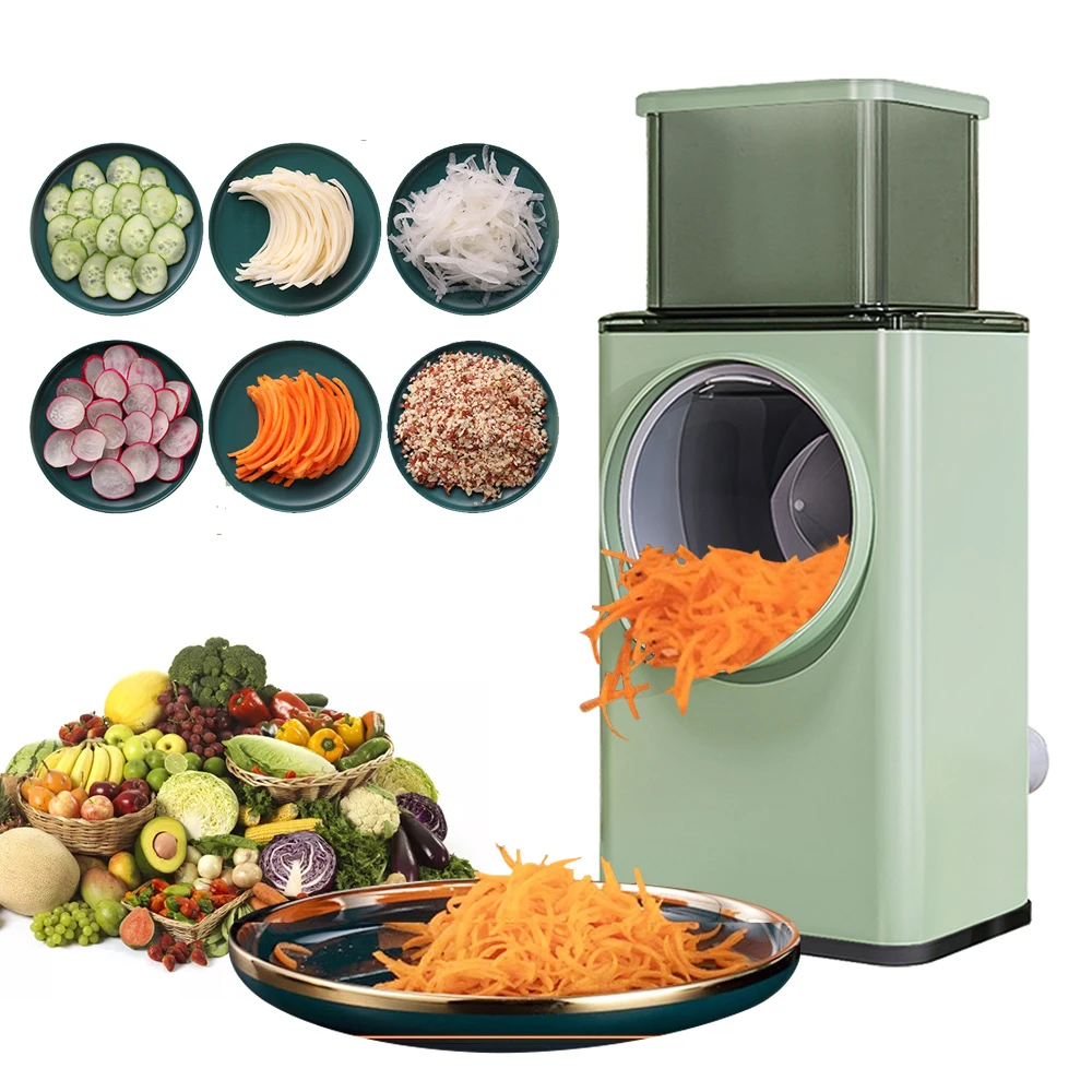 3 In 1 Manual Vegetable Slicer Potato Chopper Rotary Cheese Grater ...