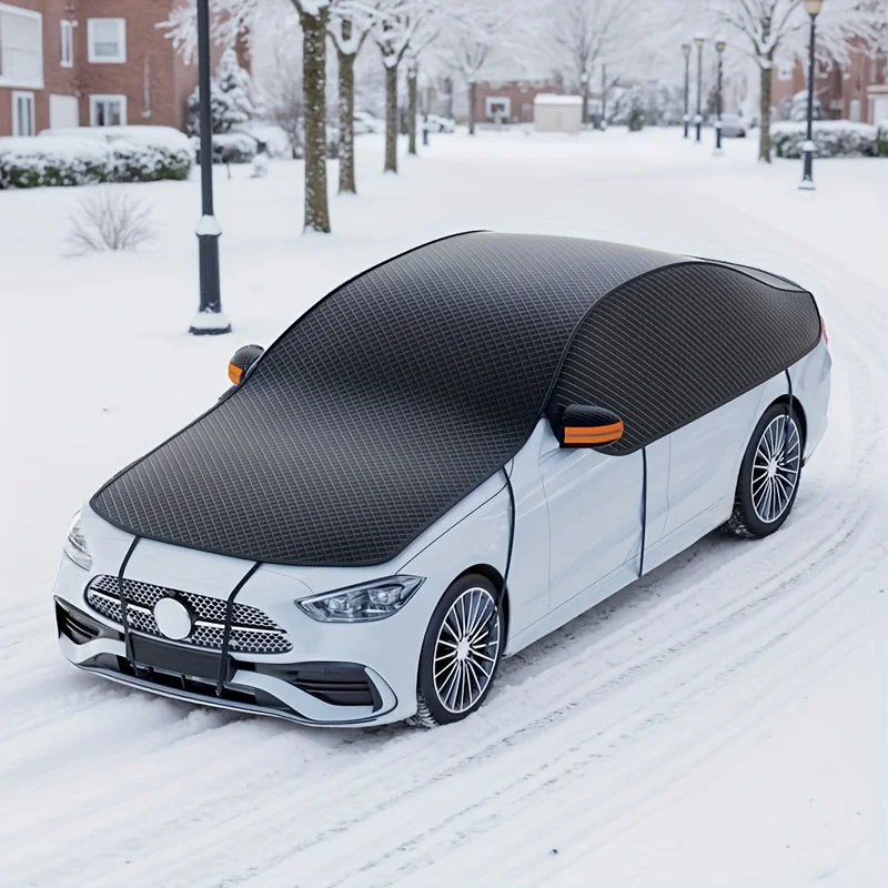 Car Cover Windshield Snow Cover Thickened Oxford Cloth Extended Hood ...