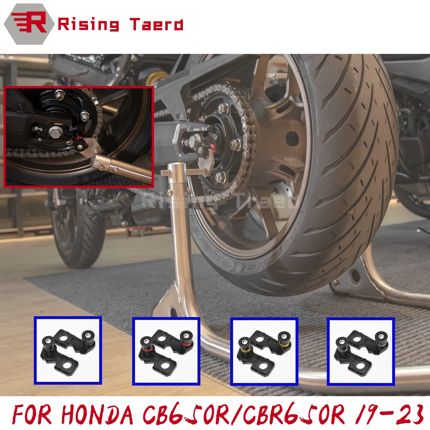 Motorcycle-Rear-Wheel-Fork-Axle-Chain-Adjustment-Block-Frame-Swingarm ...
