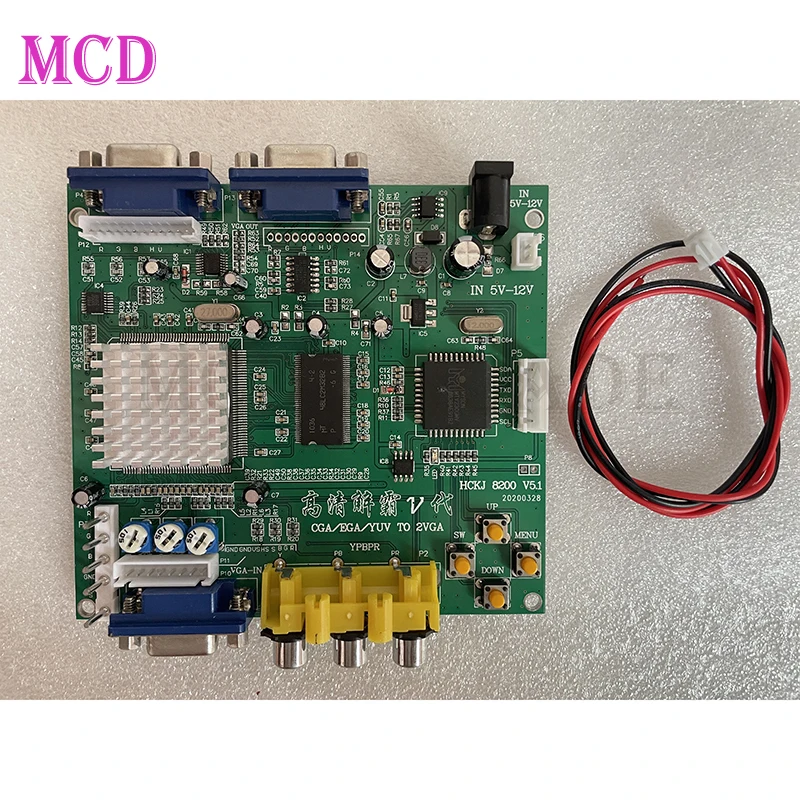 2022 Newest Arcade Game Hd9800 Gbs-8220 Rgb/cga/ega/yuv To Dual Vga Hd ...