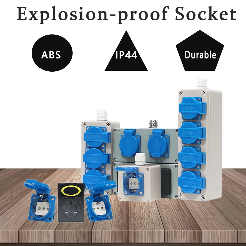 French-European-British-Standard-Electrical-Explosion-proof-Socket-IP44 ...