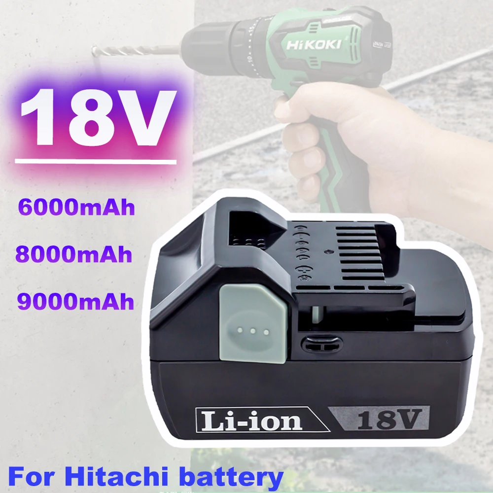 18V 6Ah/8Ah/9Ah Lithium ion Rechargeable Cordless Drill Power Tool ...