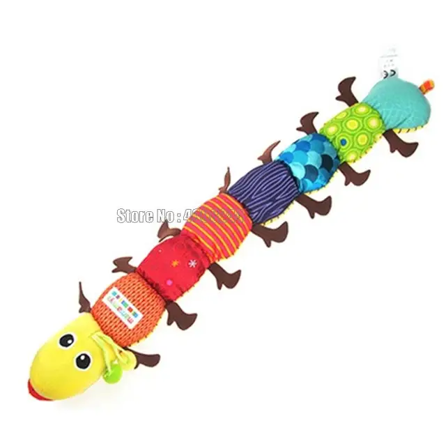 Music Musical Caterpillar Wiggler Insect Worm Bell Bb Rattles Plush ...