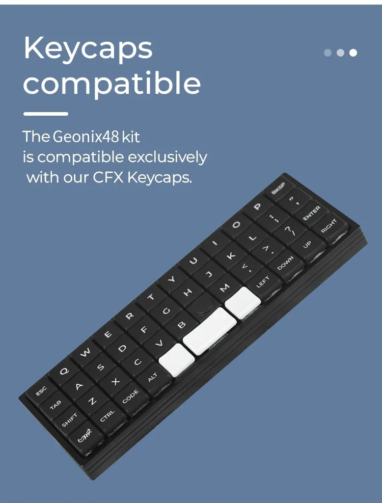 Geonix48 40% Hot-Swap Low Profile Mechanical Keyboard