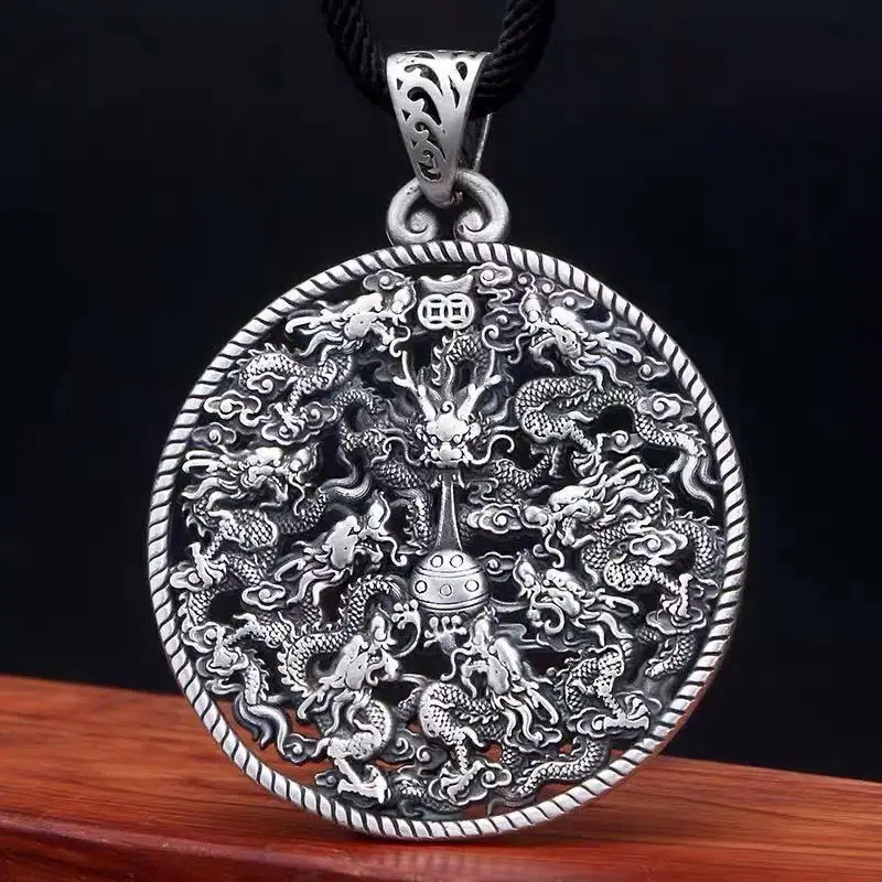 Silver Dragon Pendant | Thai Silver Necklace | Pendant Necklace ...