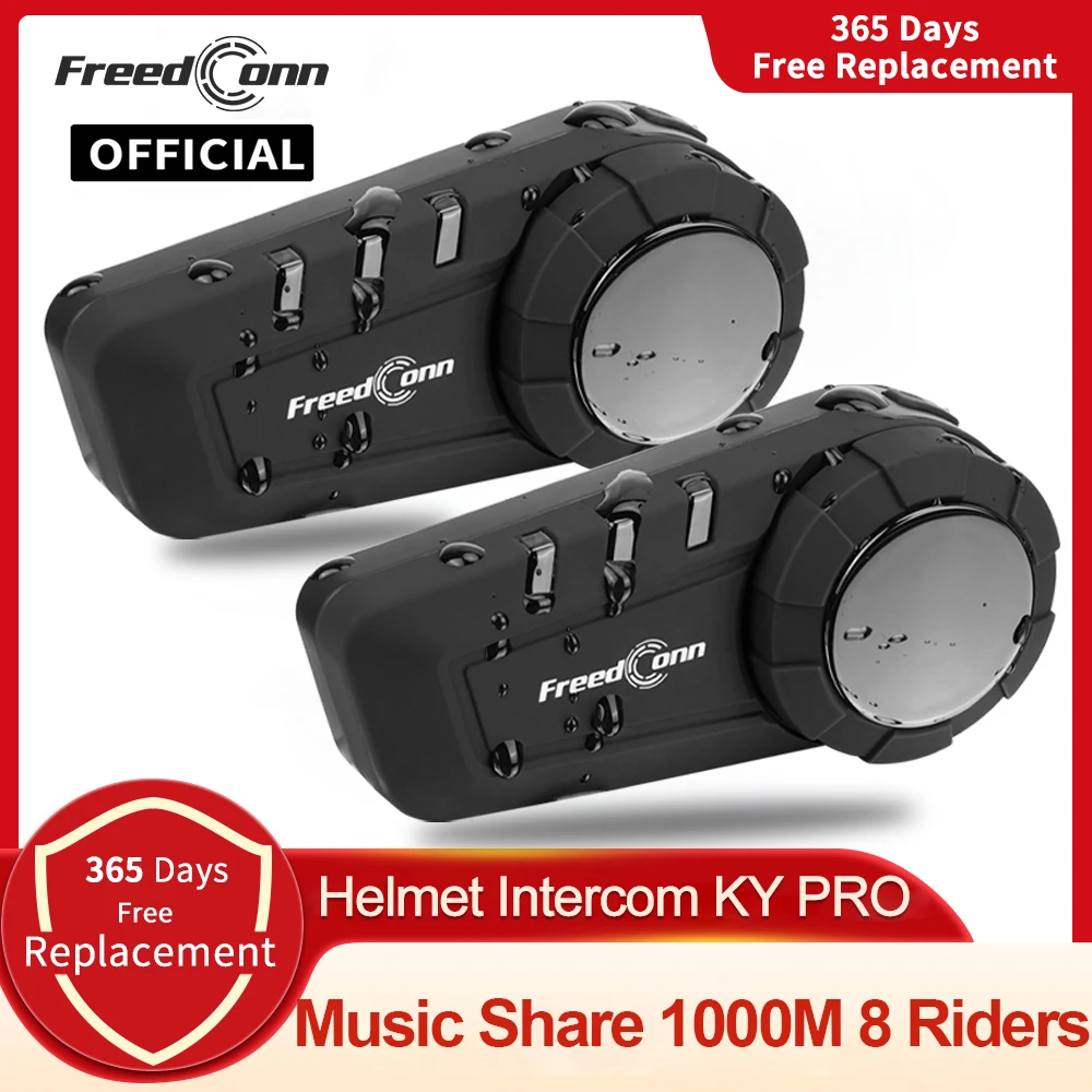 Freedconn-KY-Pro-Motorcycle-Intercom-Bluetooth-Helmet-Headset-BT-5-0 ...
