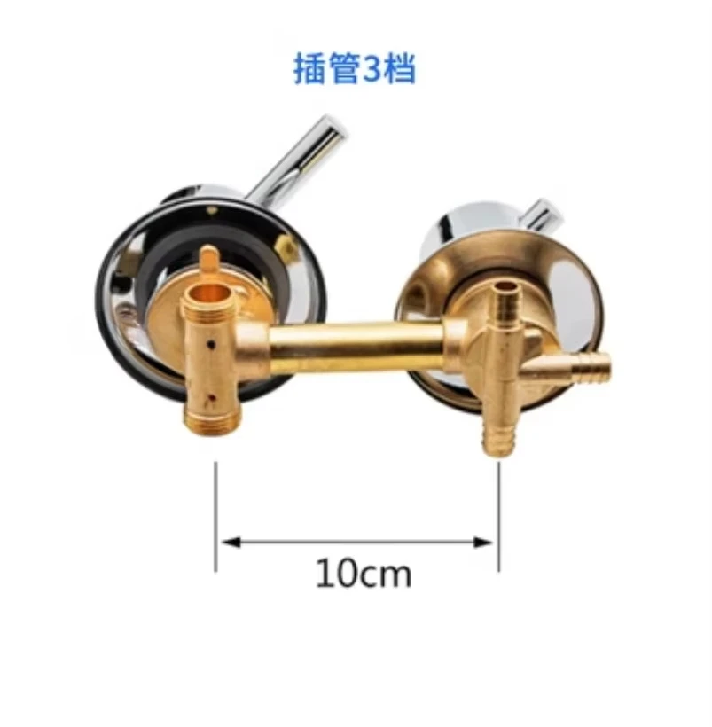 Bathroom Brass Faucet 3 Way Mixing Valve Water Outlet Thread Center ...