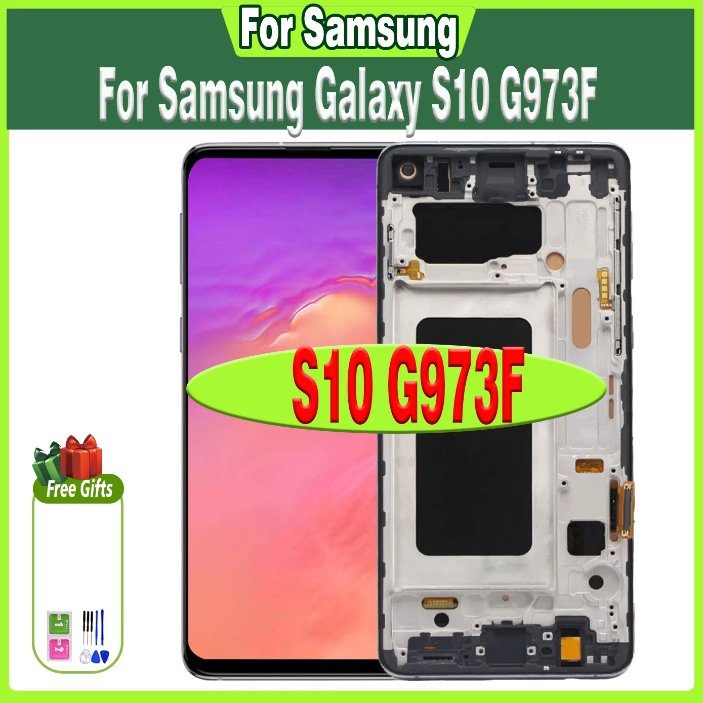 100-Tested-High-Quality-TFT-For-Samsung-Galaxy-S10-SM-G973F-SM-G973W ...
