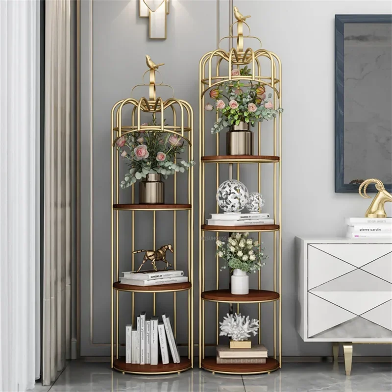 Creative-Design-Bird-Cage-Shaped-Rack-Multi-Layer-Storage-Shelves ...