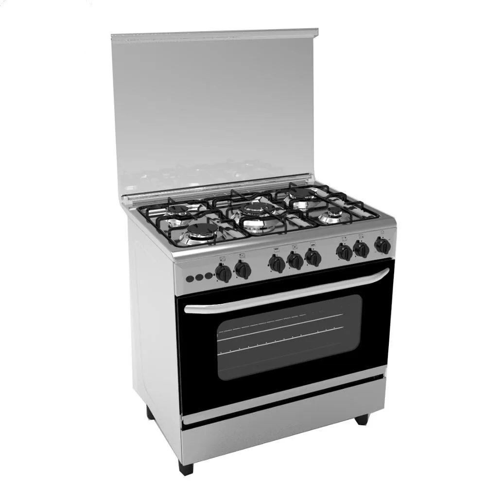 Free-Standing-Gas-Stoves-Oven-And-Grill-5-Burner-Gas-Stove-With-Gas ...