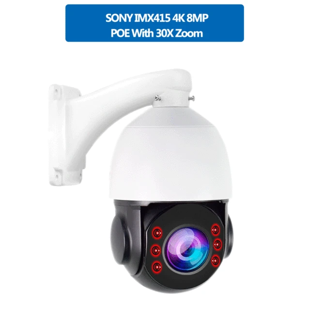 Uhd 4K 8Mp Biztonsági Ip -Kamera Wifi Sony335 5Mp Poe 48V Ptz Dome 30X ...
