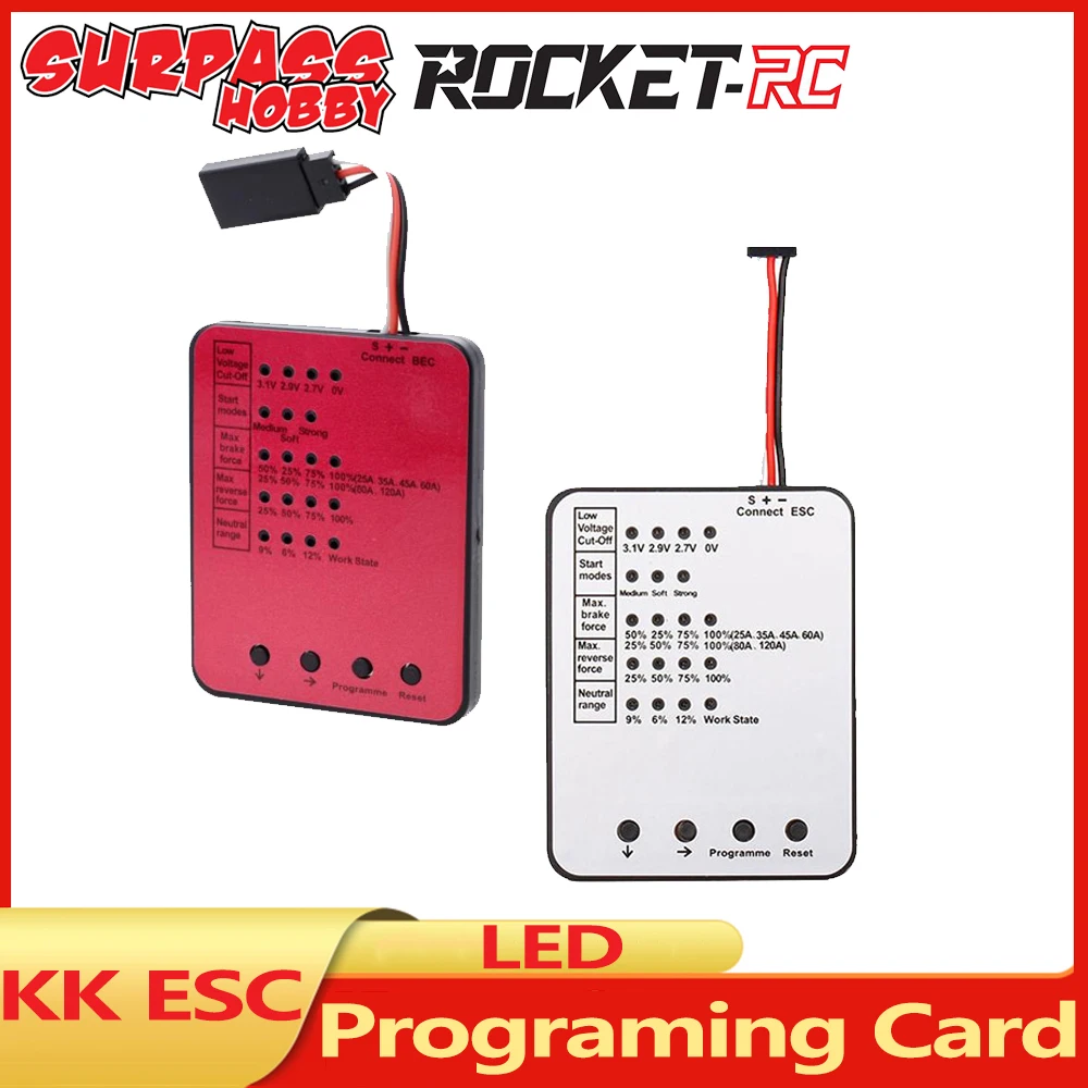 Surpass Hobby Kk Esc Series Led Programing Card Software Program Card ...