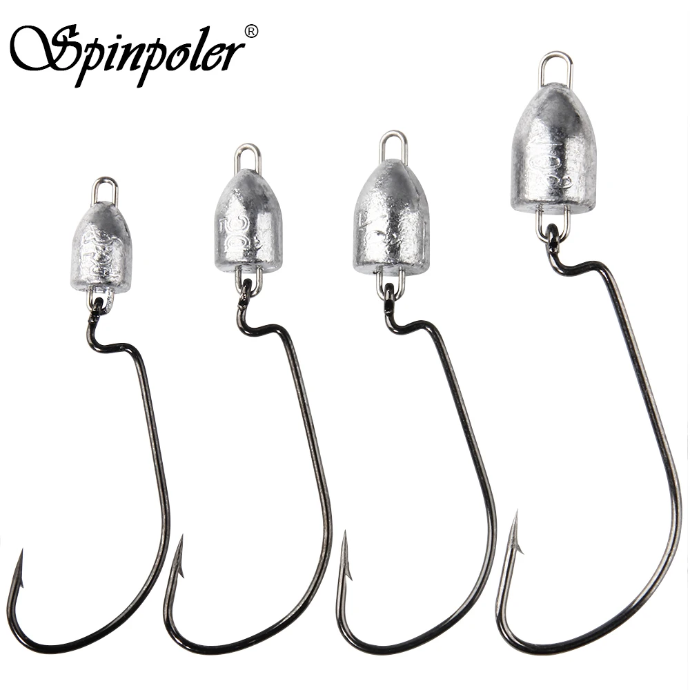 Spinpoler-Bass-Swing-Jig-Head-Crappie-Lure-Ned-Texas-Rigs-Fishing-Gear ...