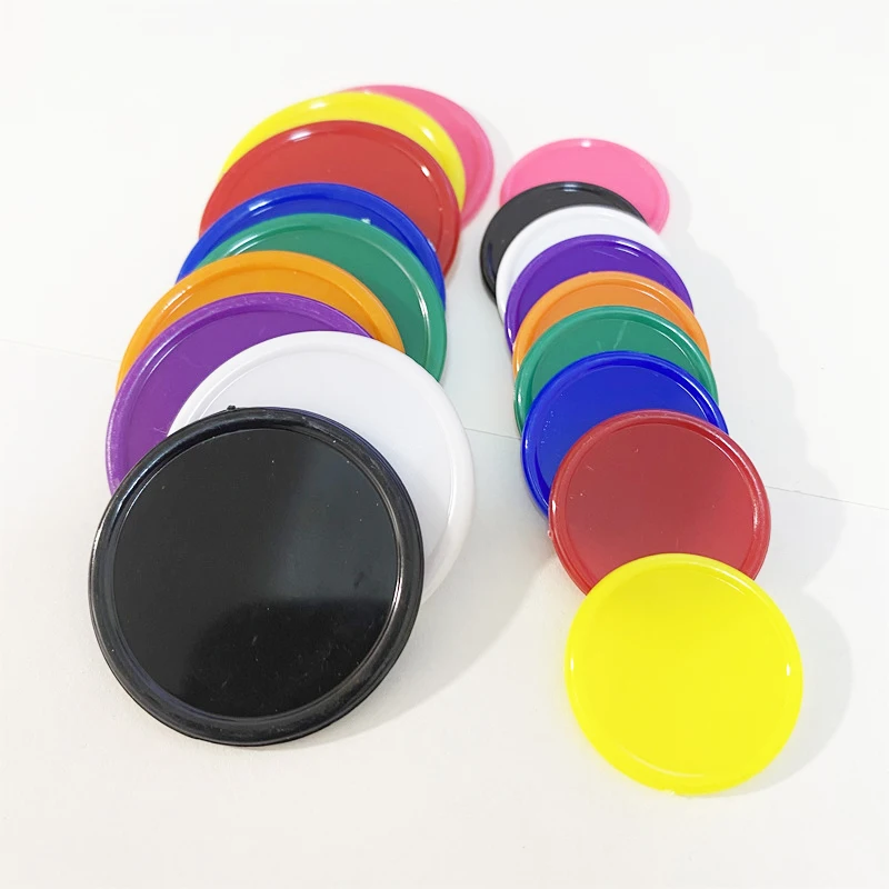 100Pcs-25mm-37mm-PS-Plastic-Chips-Markers-Token-Fun-Family-Club-Board ...