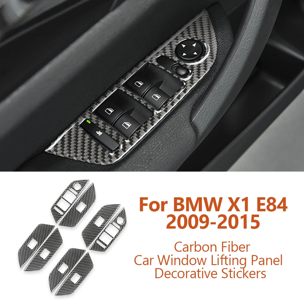 For-BMW-X1-E84-2009-2015-Car-styling-Carbon-Fiber-Car-Window-Lifting ...