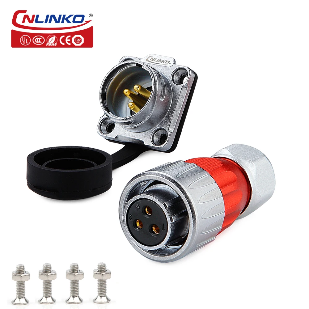 Cnlinko M20 Pin Bulkhead Electrical Connector 20A IP67, 57% OFF