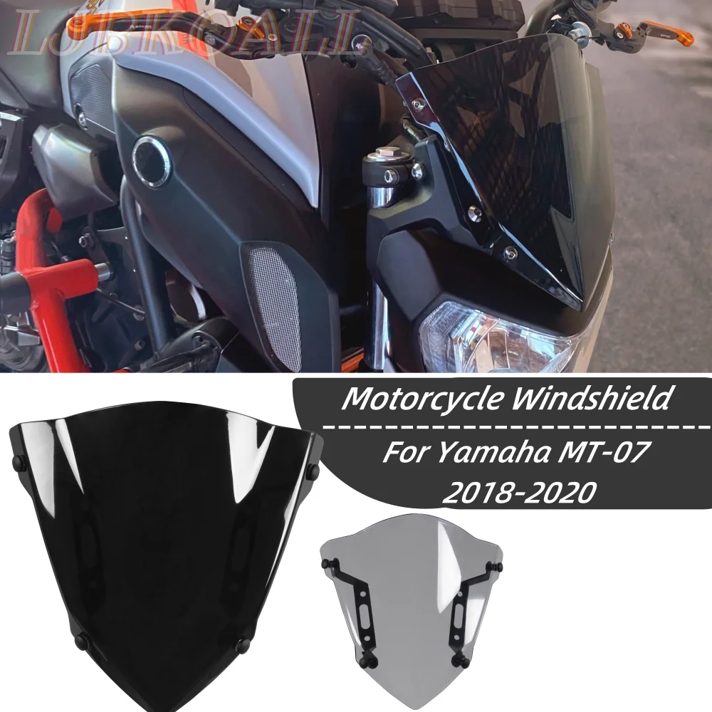 2019 MT07 MT 07 Wind Screen Shield For Yamaha 2018-2020 Motorcycle ...