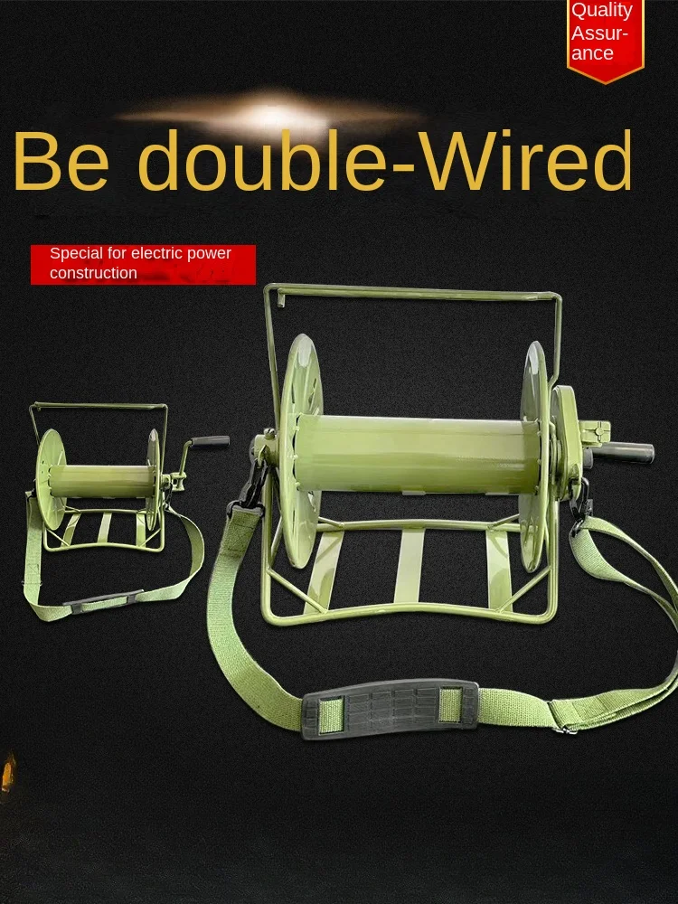 Double-wire-network-car-take-up-reel-wheel-reel-winding-car-cable-frame ...
