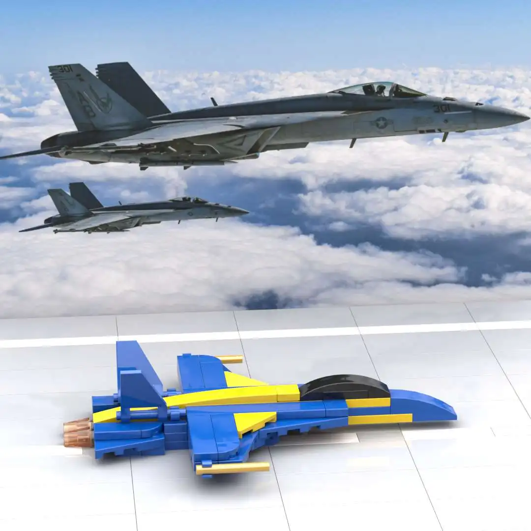 Mini F/A-18 Hornet Strike Fighter (blue angels) Military Airplane Toy ...