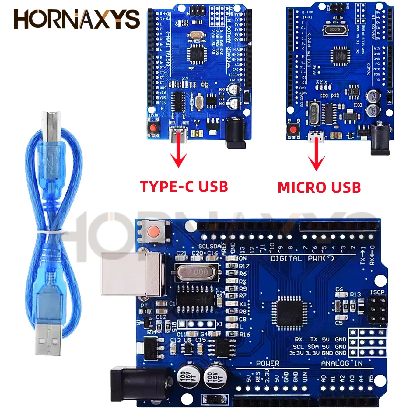 1個 UNO R3 UNO Placa UNO R3 CH340G + チップ Mega328P 16Mhz Arduino UNO R3開発 ...