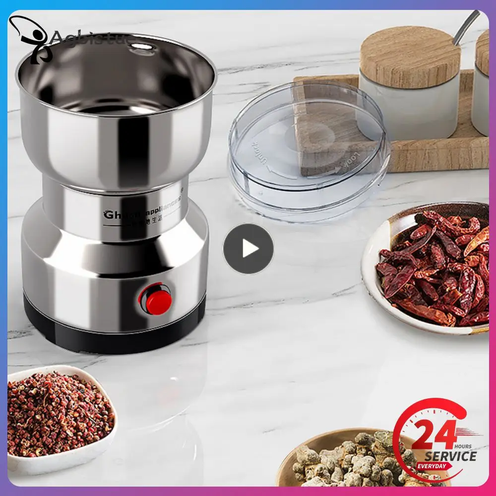 Electric Coffee Grinder Multifunction Food Dry Grains Crusher Household ...