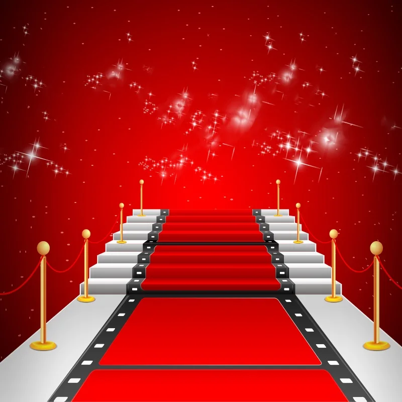 Laeacco-Red-Carpet-Curtain-Backdrop-For-Photography-Hollywood-Theme ...