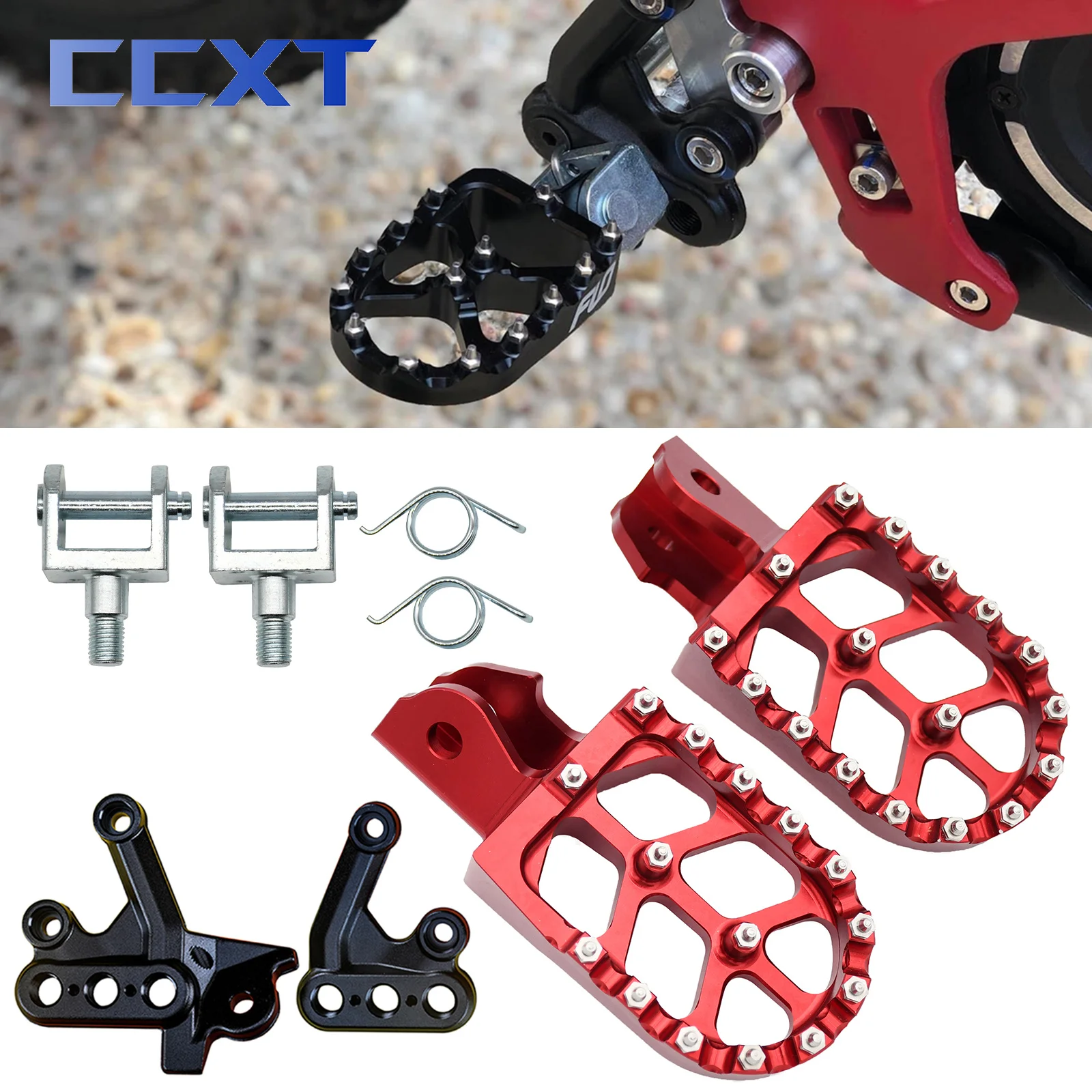 CNC-Foot-Pegs-Rest-Footpegs-Foot-Pegs-Bracket-For-Sur-Ron-Sur-Ron ...