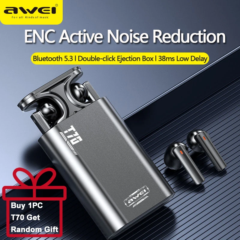 Awei-T70-Bluetooth-5-3-Headset-Touch-Electric-Lifting-Earphones-Noise-Canceling-Gamer-Wireless ...