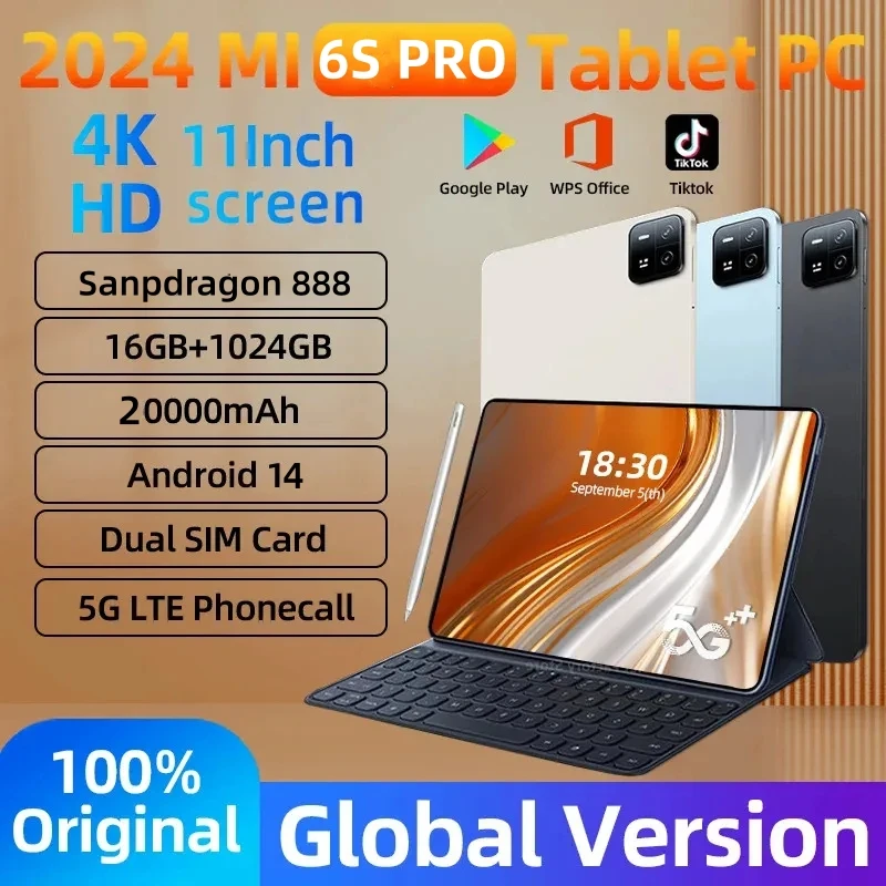 2024-NEW-Original-MI-Pad-6S-Pro-Tablet-Android1411-Inch-16GB-1024GB-5G ...