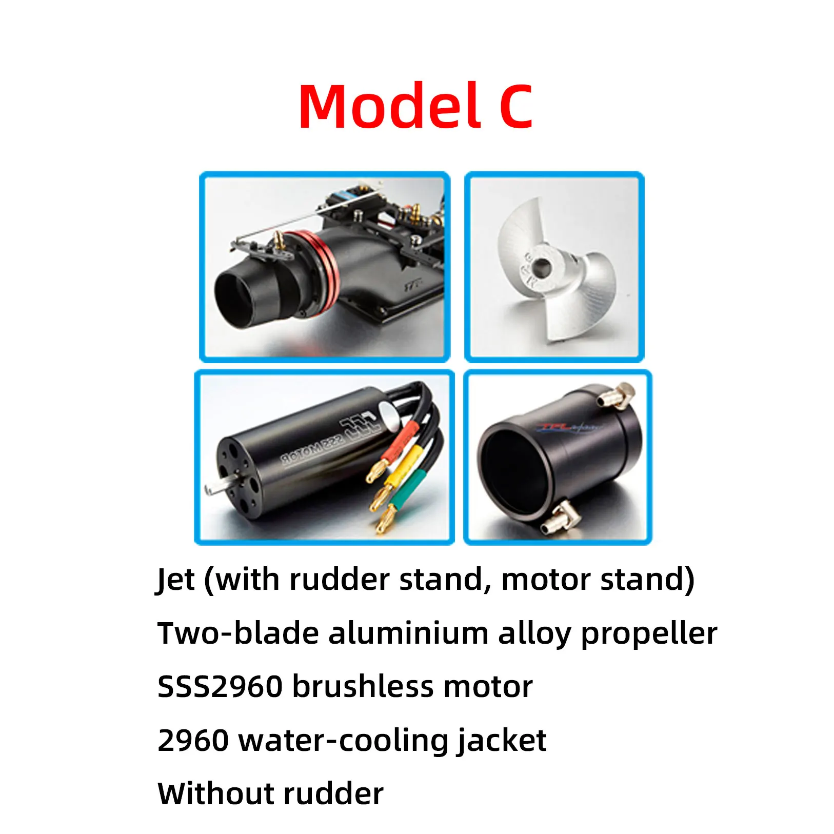 TFL RC boat B54253 Water jet thruster jet pump Water jet drive boat ...