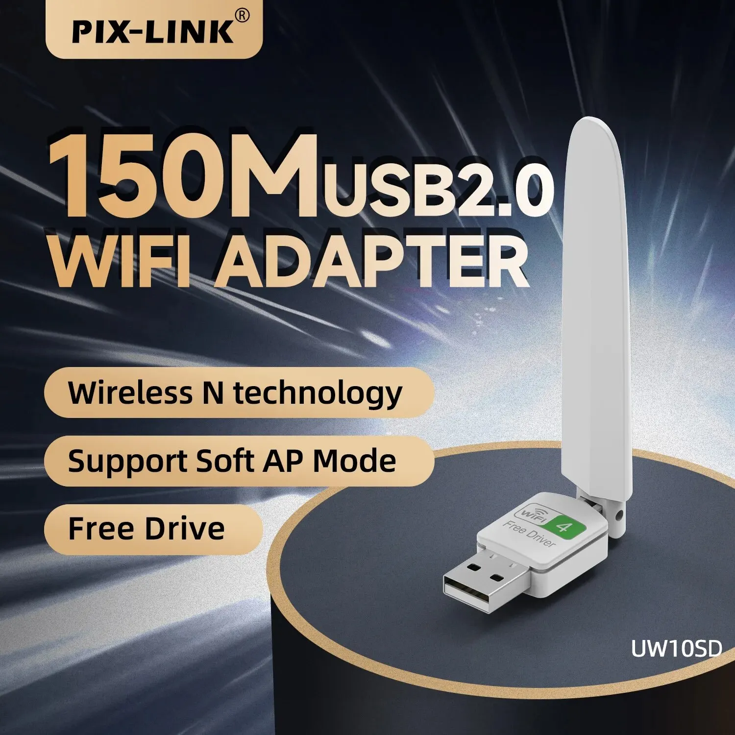 PIX-LINK-UW10SD-USB-Wifi-Adapter-Driver-Free-Wireless-Adapter-Dongle-2 ...