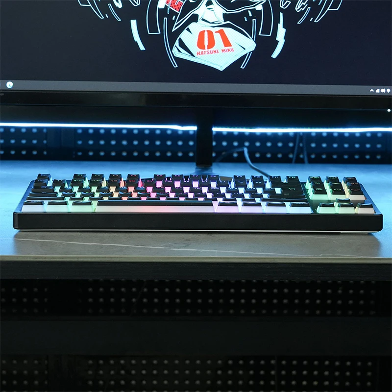 Russian Black Pudding PBT Keycaps 165 Key Double Shot Keycap OEM ...