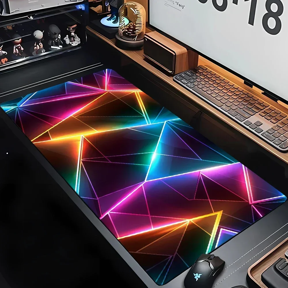 XXL 3D Cool Geometry Mouse Pad Large Computer Rug Office Table Mat ...