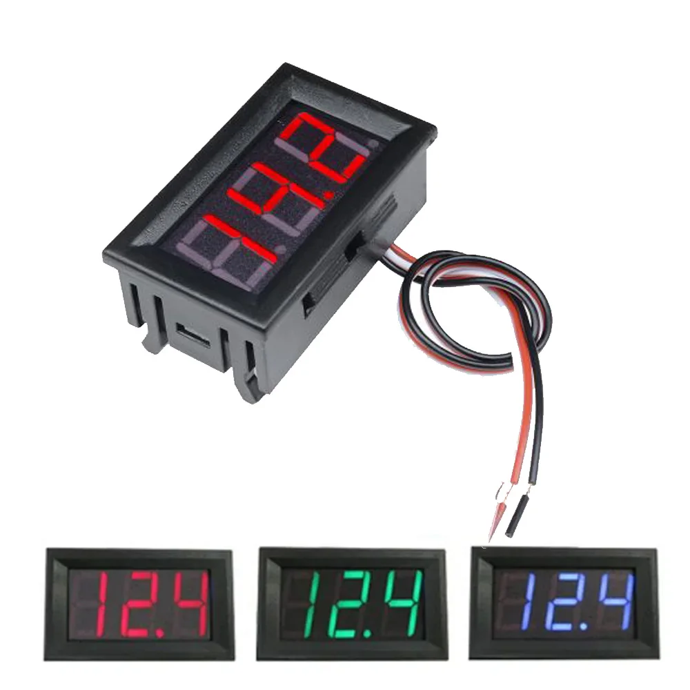 Digital-Voltmeter-DC-0V-to-30V-Digital-Voltmeter-Voltage-Panel-Meter ...