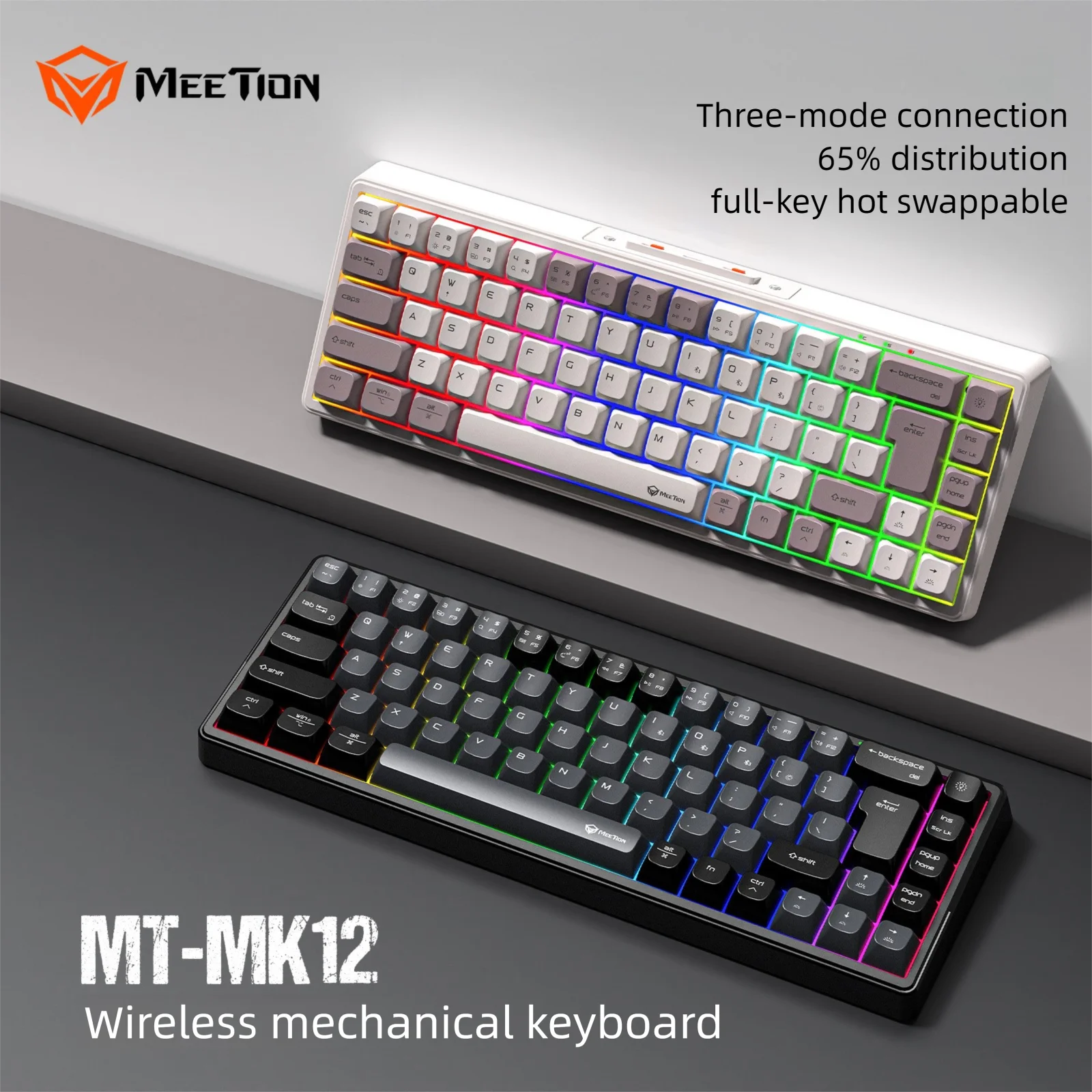 68 Keys Wireless Gaming Keyboard Bluetooth Mechanical Gaming Keyboard ...