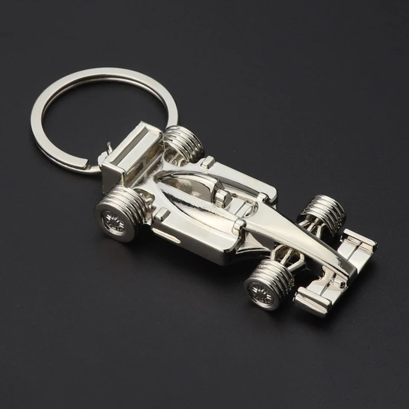 F1 Keychain Racing Activity Gift Personality Pendant Key Buckle Silver ...