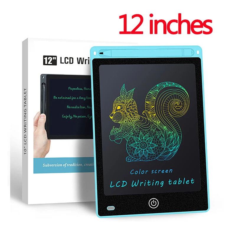 10/12/inch LCD Writing Tablet Drawing Board Kids Graffiti Sketchpad ...