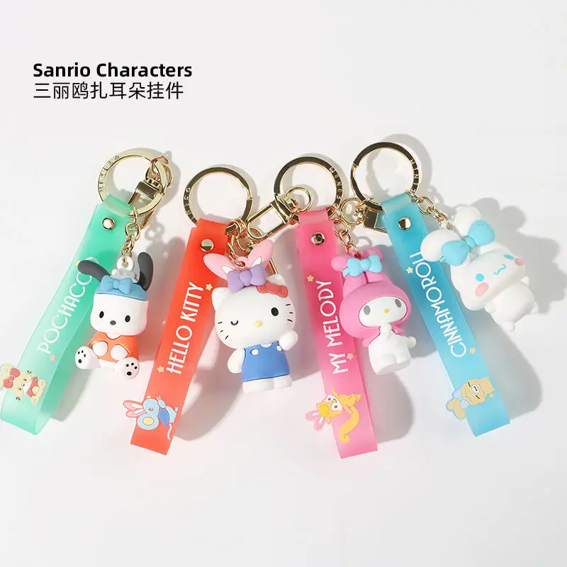 Kawaii-Sanrio-Anime-Key-Chain-Cartoon-Hello-Kitty-Kuromi-My-Melody-Cute ...