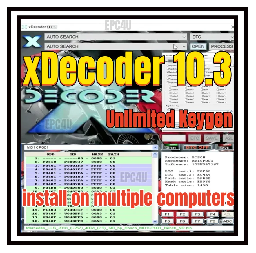 xDecoder 10.3 NEW 2022 license full activated Dpf Egr Flaps Adblue Off DTC Remover| | - AliExpress