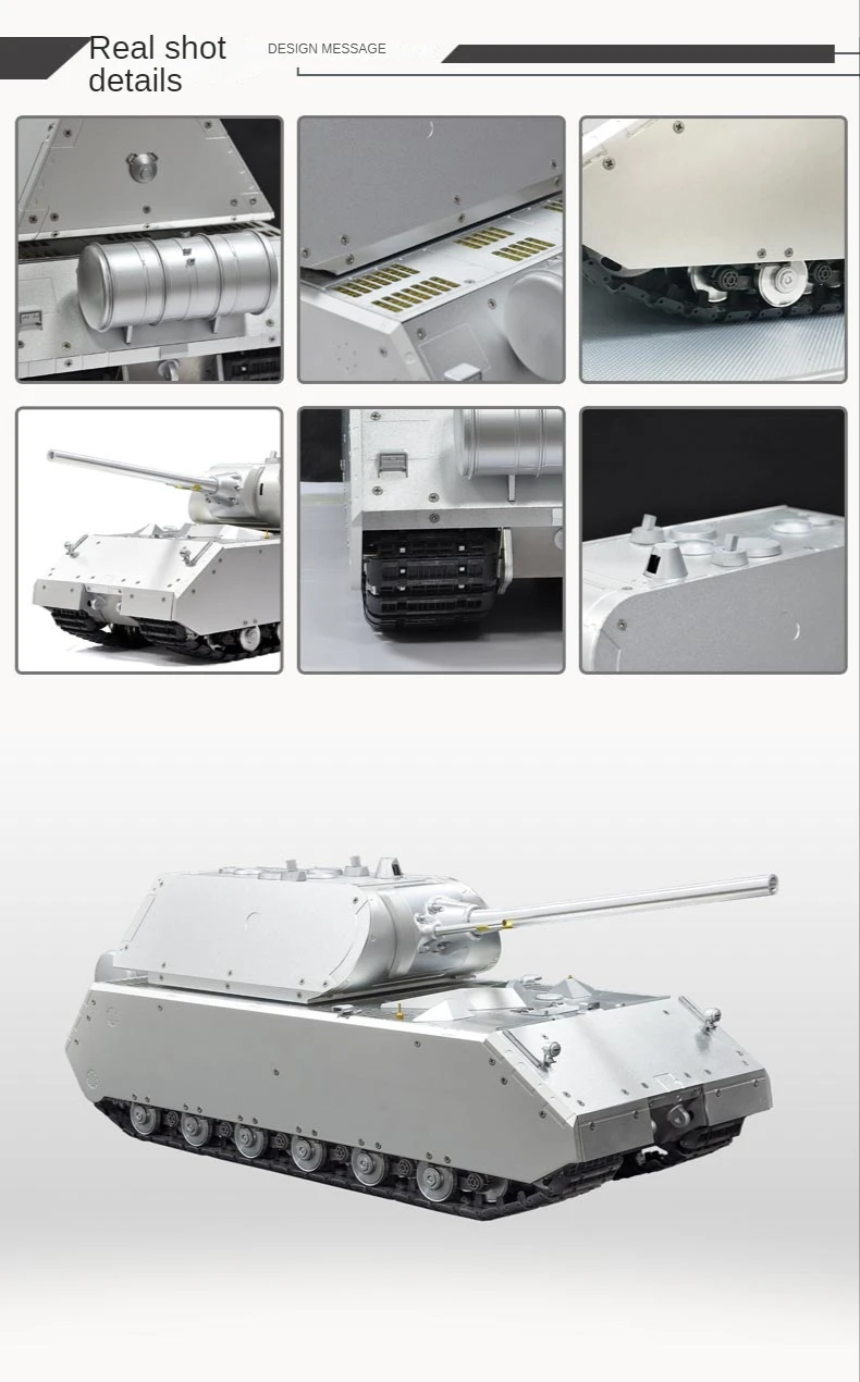 1/16 Rc Tank Model German Rat Super Heavy Battle Tank Metal Tank Model ...